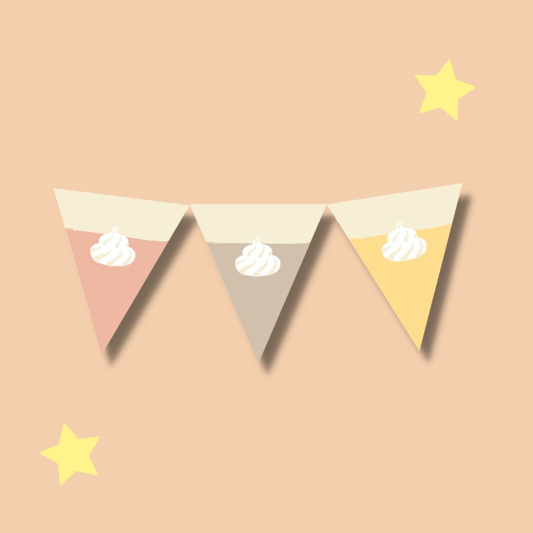 Thanksgiving Pie Banner Printable Thanksgiving Printable - Etsy