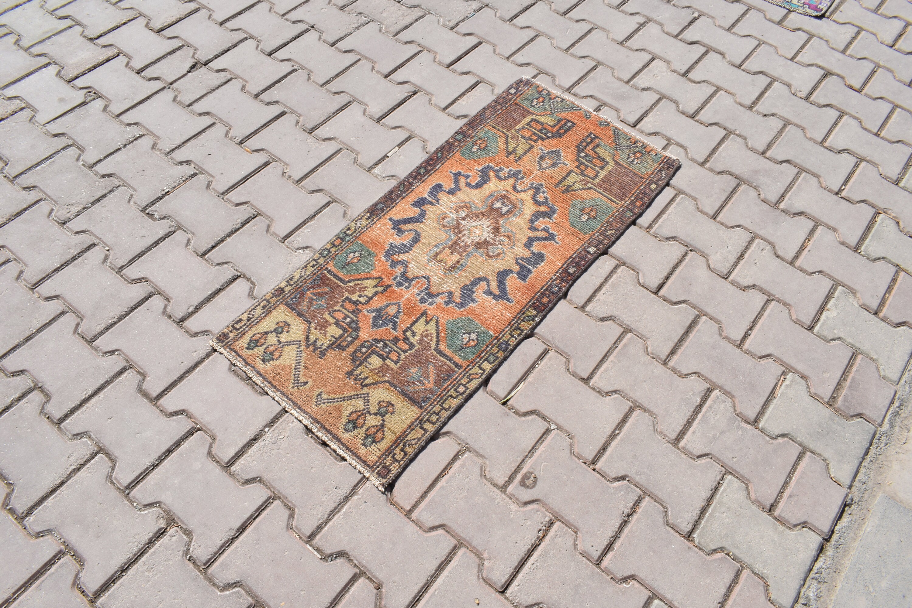 1 x 3 OUSHAK kleine RUG, türkische Mini-Teppich, Bad Teppich, kleine ...