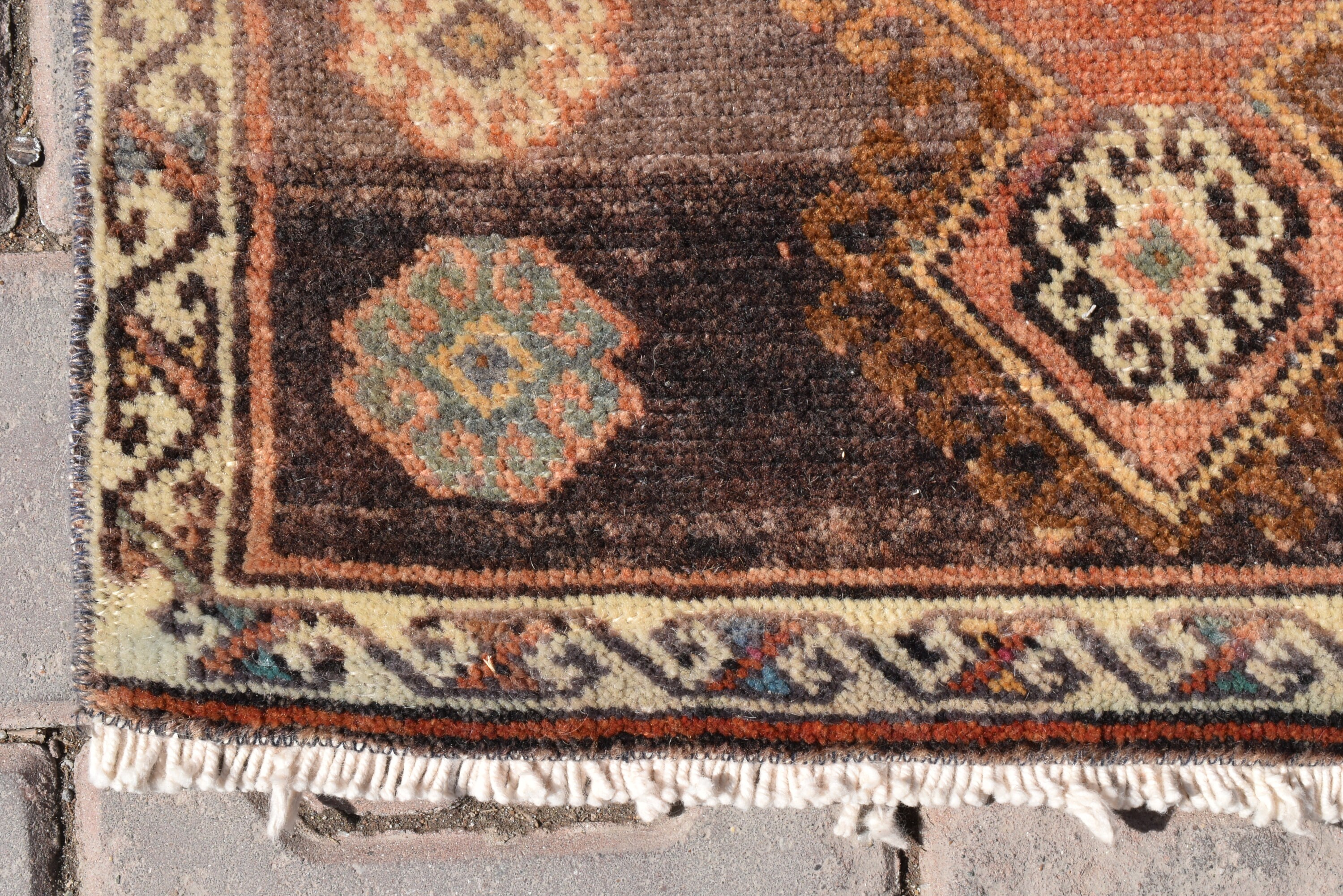 ALTE kleine RUG handgemachte Mini Teppich Doormate Teppich - Etsy.de