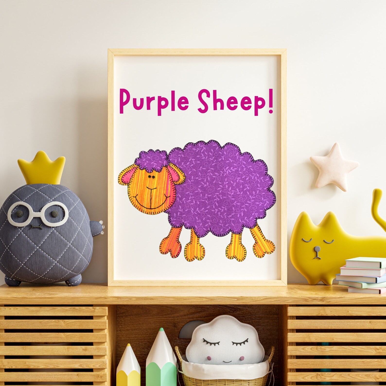 Simple Sheep Applique Pattern - Instant Download Digital PDF File ...