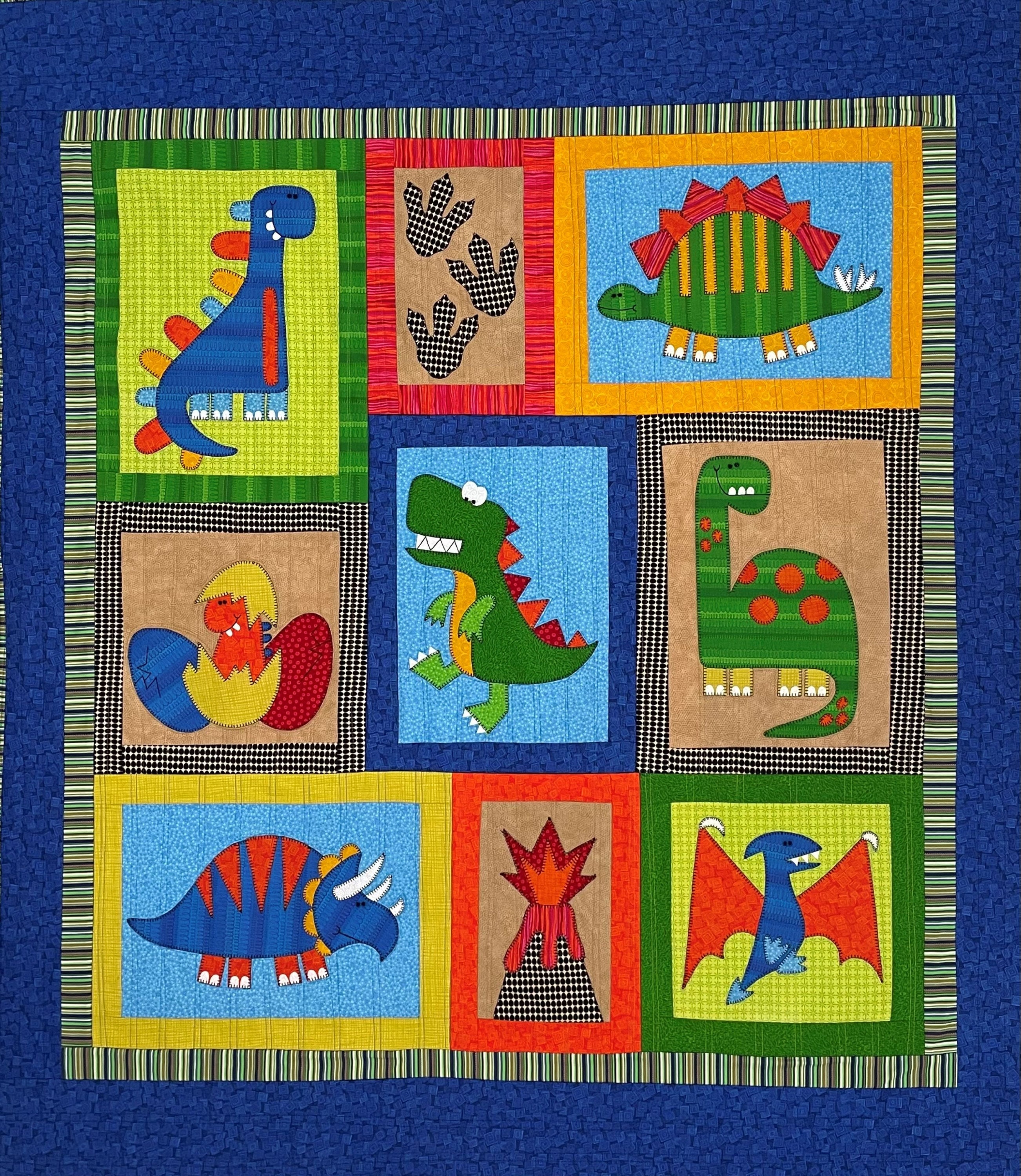 Dinosaur Paper Piecing Pattern