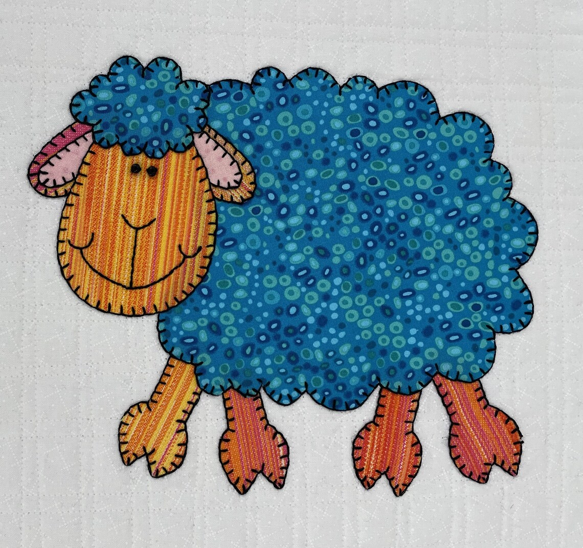 Simple Sheep Applique Pattern - Instant Download Digital PDF File ...