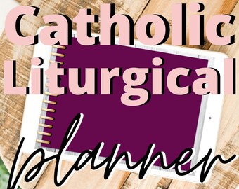 2021 Catholic Liturgical Life Digital Planner Floral Print | Etsy