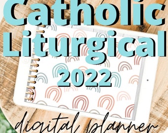 2022 Catholic Liturgical Life Digital Planner Multicolor | Etsy