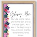 Glory Be Catholic Prayer Art Printable English 8x10 Printable Wall Art ...