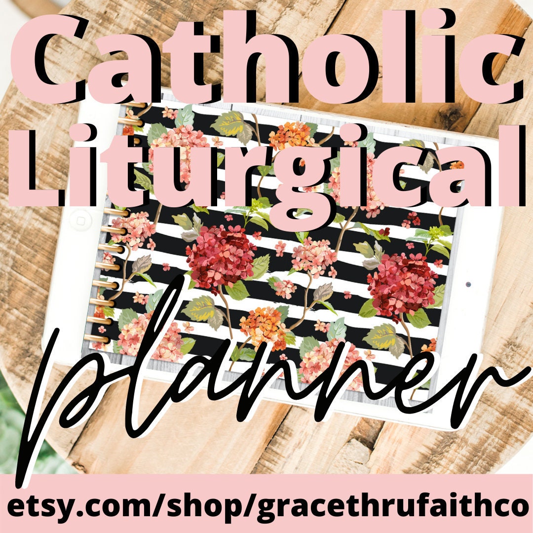2021 Catholic Liturgical Life Digital Planner Floral Print Goodnotes ...