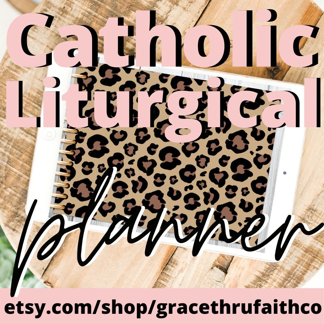2021 Catholic Liturgical Life Digital Planner Leopard Print Goodnotes ...