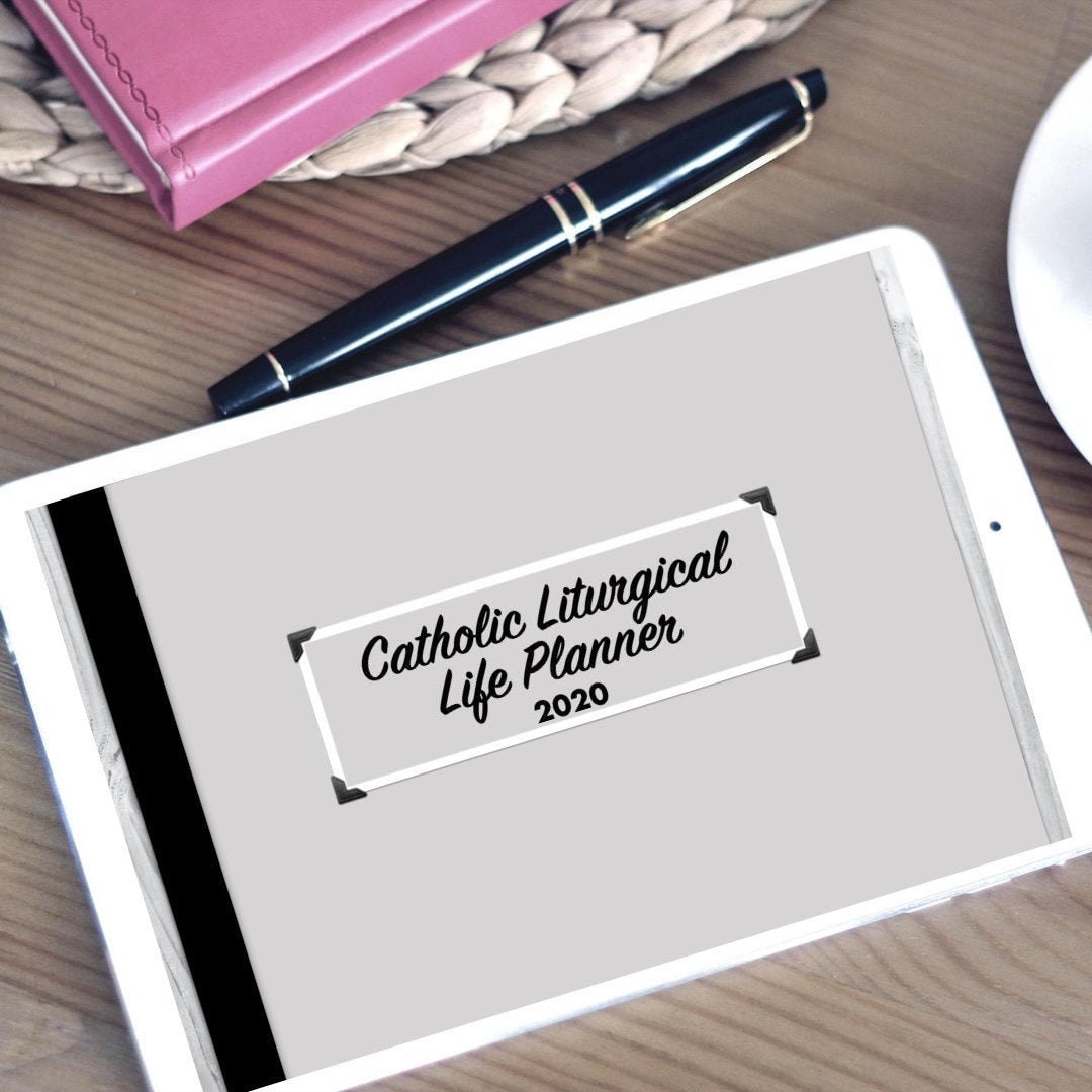 2020 Catholic Liturgical Life Digital Planner Monochrome Goodnotes ...