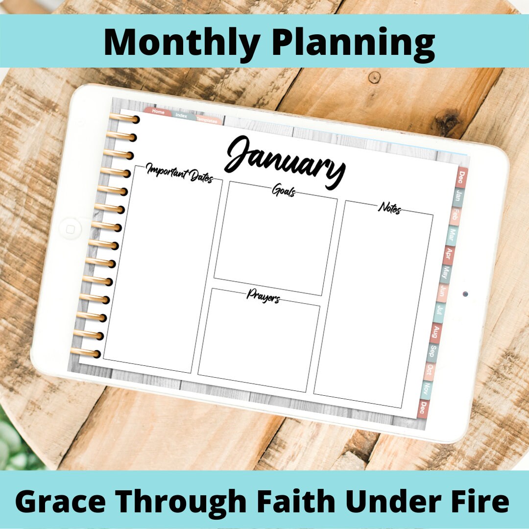 2022 Digital Faith Planner iPad Goodnotes Planning Religion Bible ...