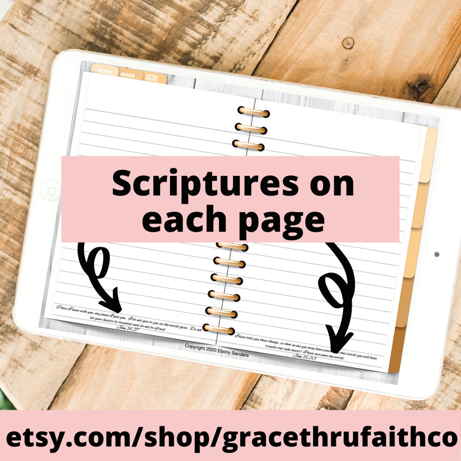 Faith Journaling Notebook Digital Notebook Goodnotes Planning Traveler ...