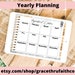 2021 Digital Life Planner Floral Print Goodnotes Planning Annotate ...
