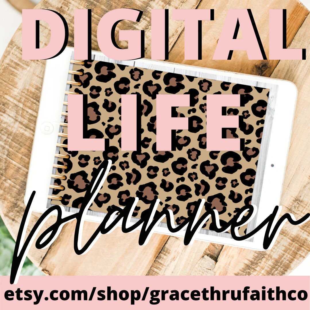 2021 Digital Life Planner Leopard Print Goodnotes Planning Annotate ...