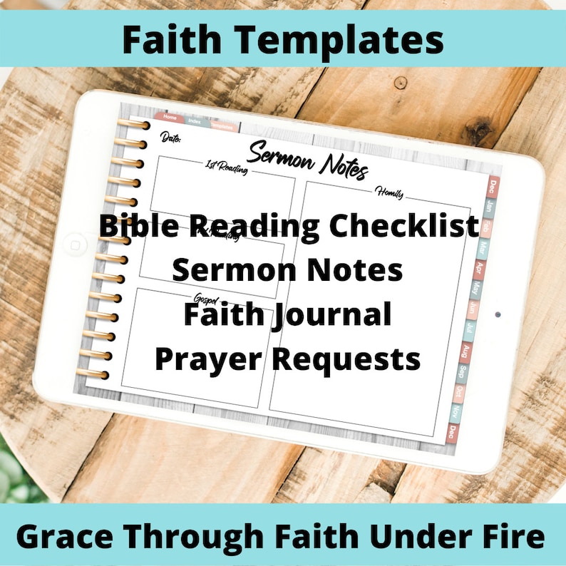 2022 Digital Faith Planner iPad Goodnotes Planning Religion Bible ...