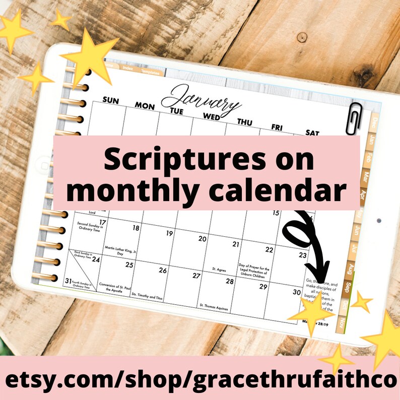 2021 Catholic Liturgical Life Digital Planner Floral Print Goodnotes ...