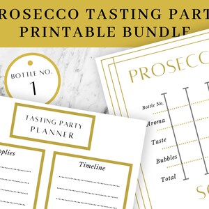 Prosecco Tasting Printable, Event Hosting - Etsy