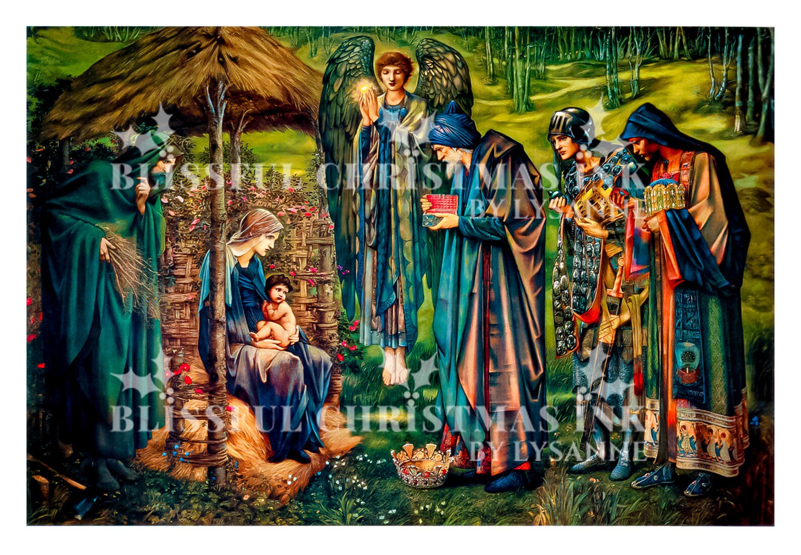 Nativity Scene Christmas Card Set, Christian Christmas Cards, Religious ...