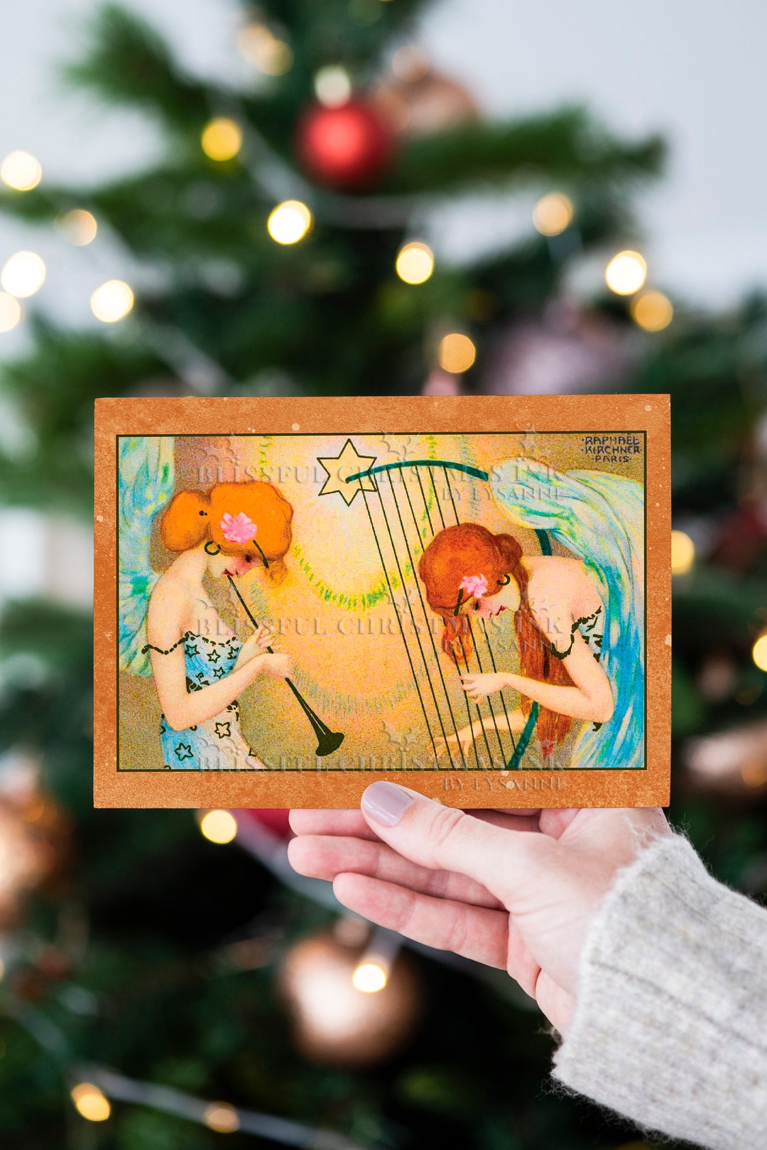 Catholic Christmas Card Set, Angel Christmas Cards, Christian Christmas ...