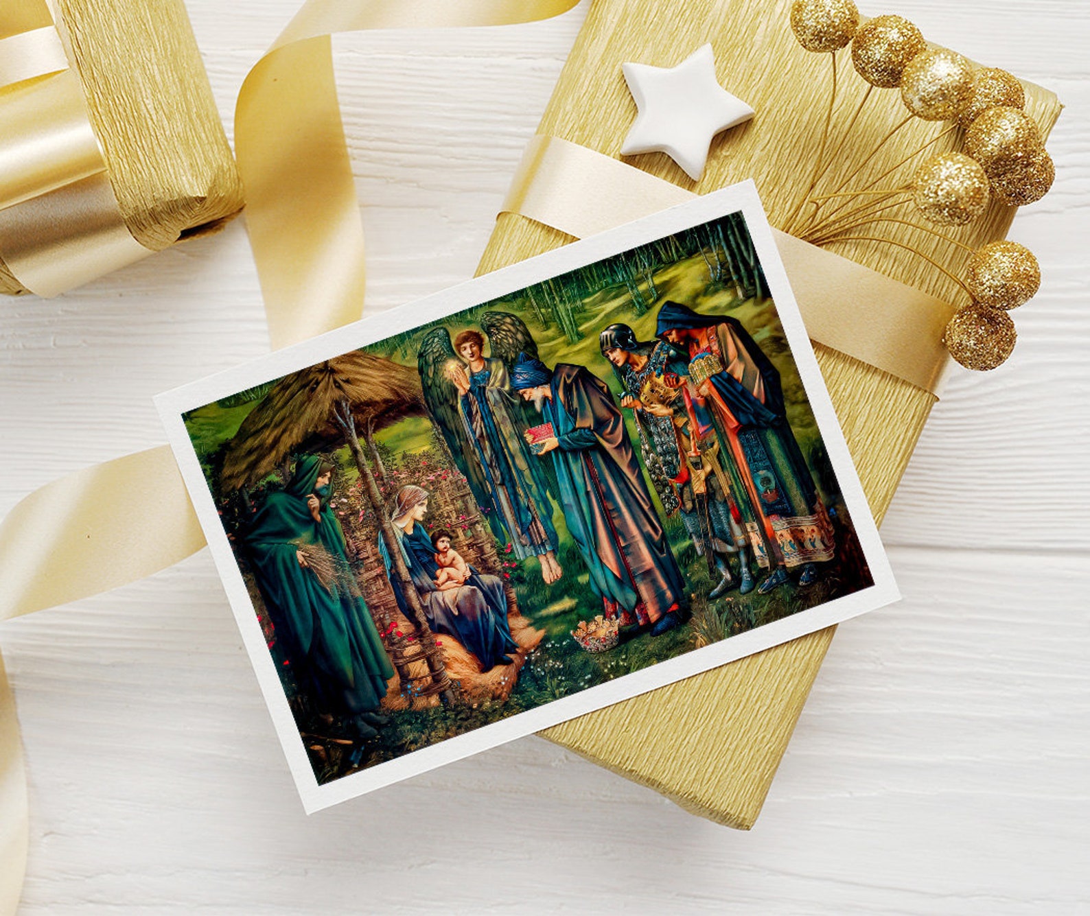 Nativity Scene Christmas Card Set, Christian Christmas Cards, Religious ...