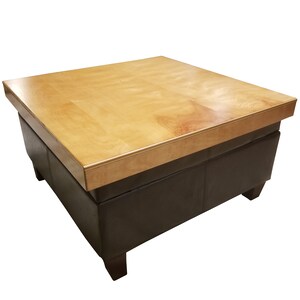 Ottoman Topper Ottoman Coffee Table Sled Tray Over Overlay - Etsy