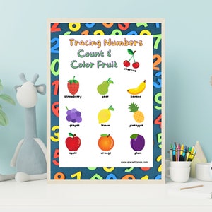 Printable Numbers Tracing | Coloring Book Printable | Numbers Tracing ...