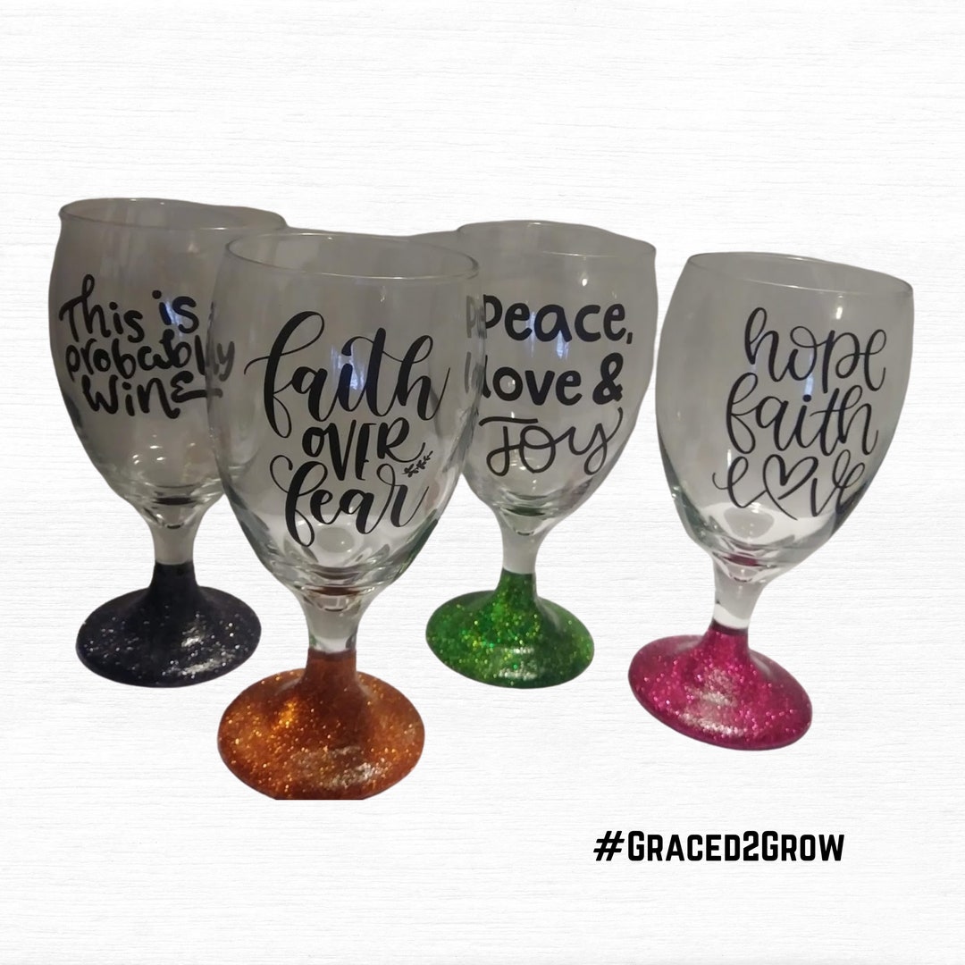 Personalized Water Glass, Gift, Water Goblet, Custom Glass - Etsy