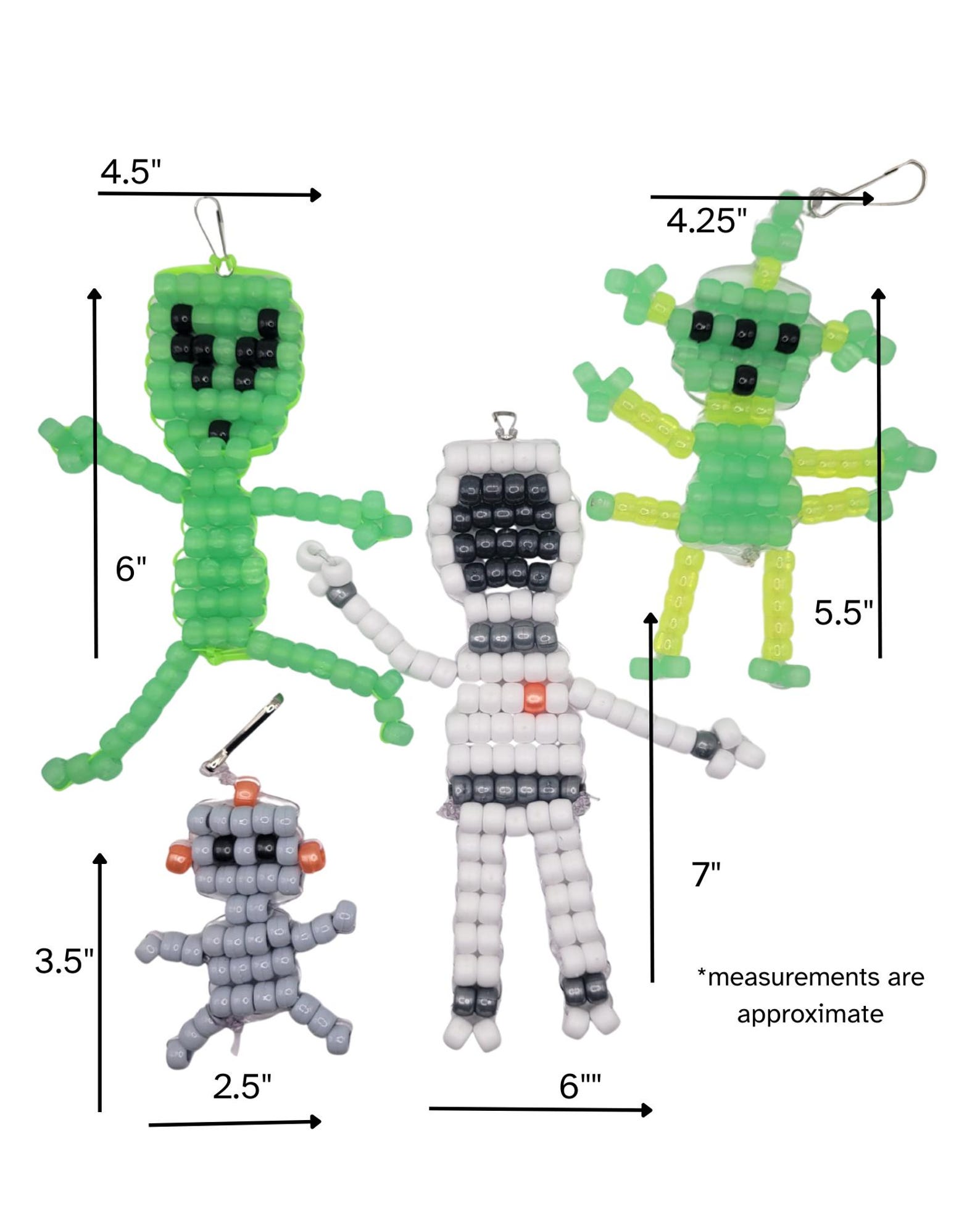 Bead Pattern - Pony Bead Animal PATTERN ONLY - Alien Bead Crafts ...