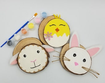 Easter Craft Sticks Craft for Kids Easter Chick and Carrot - Etsy
