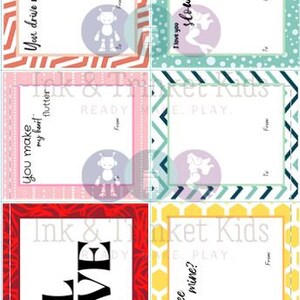 PRINTABLE Valentine's Day Crafts for Kids, Finger Print Art Valentine ...