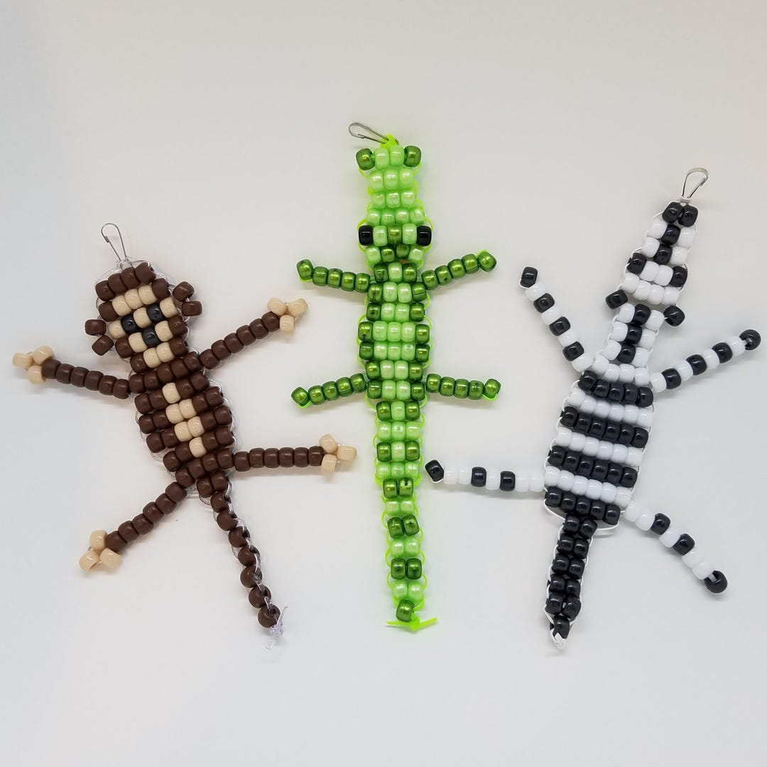 Bead Pattern - Pony Bead Animal PATTERN ONLY - Zoo Animal Bead Craft ...