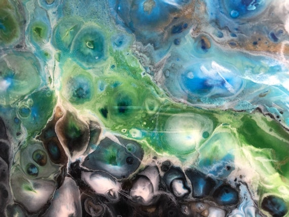 20x16 Resin Art river Ride - Etsy