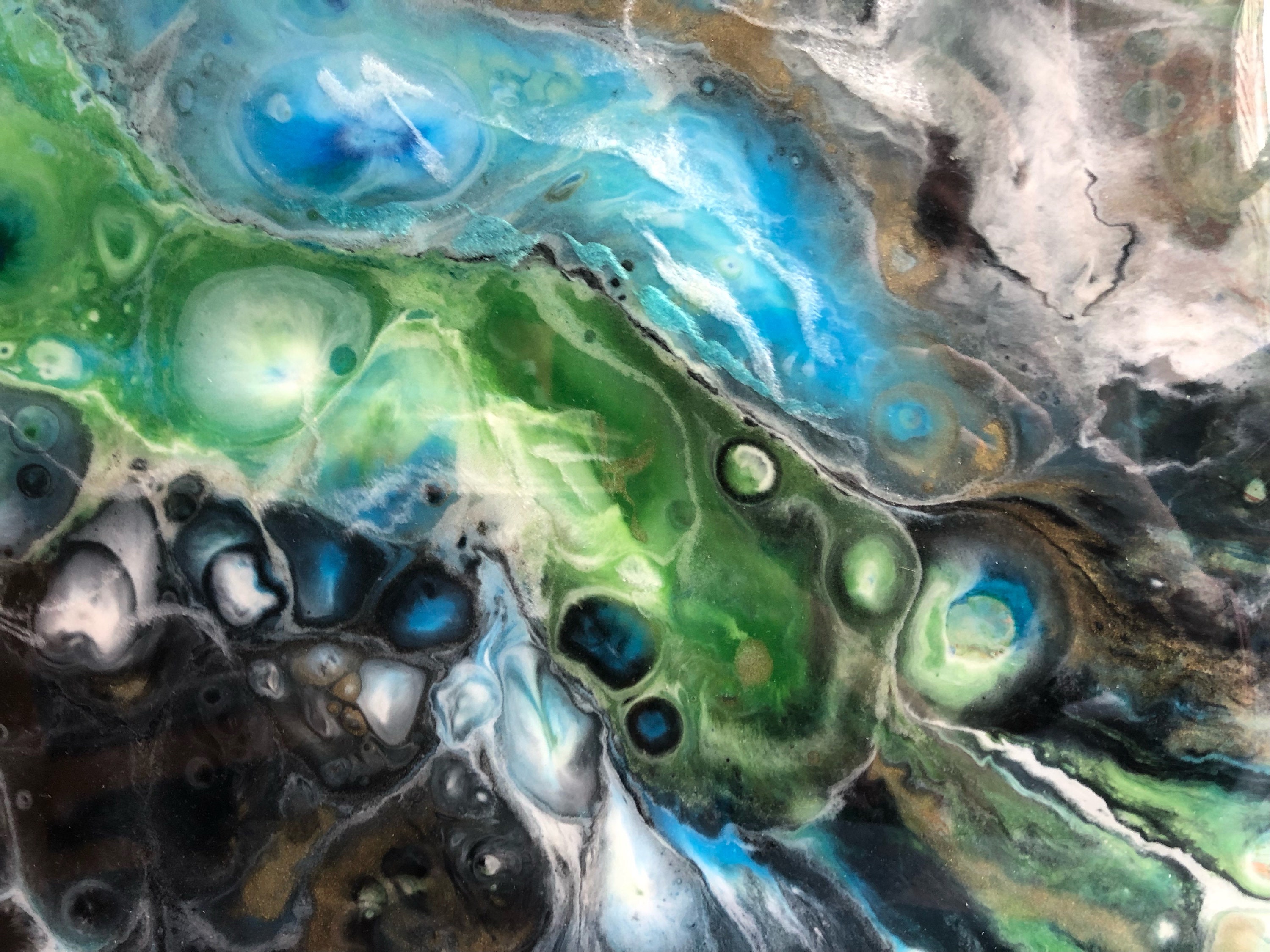 20x16 Resin Art -river Ride - Etsy