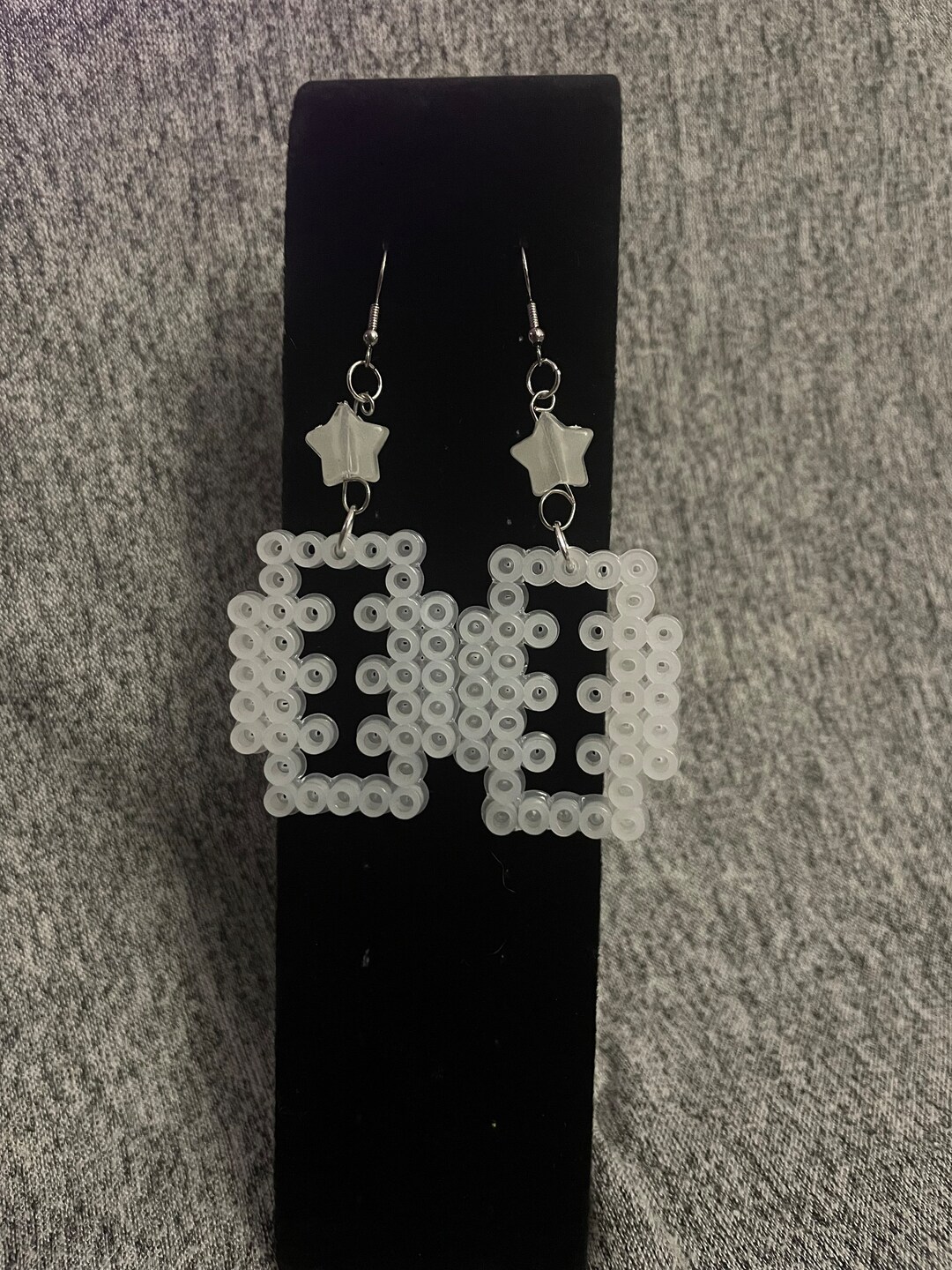 Glow in the Dark Perler Razor Blade Earrings - Etsy