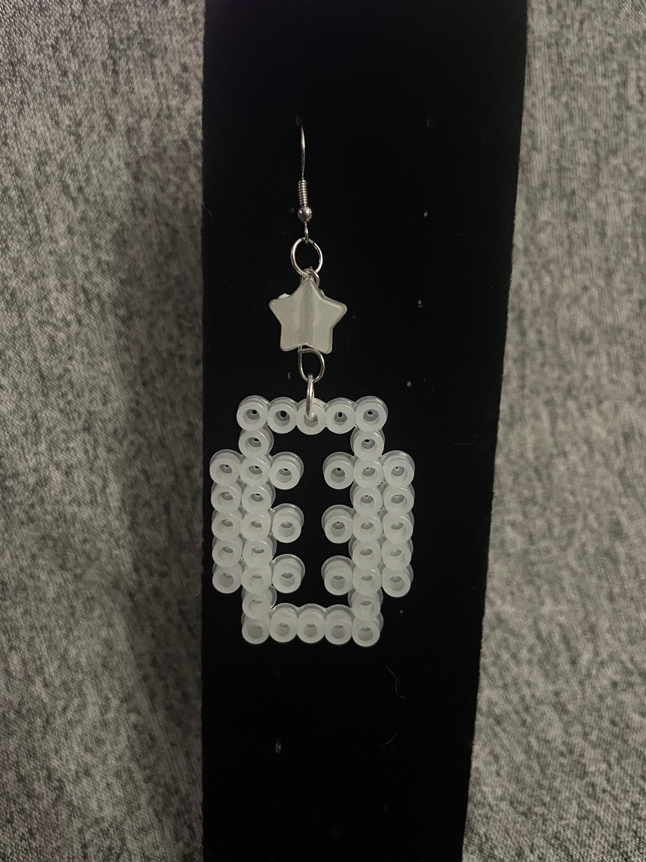 Glow in the Dark Perler Razor Blade Earrings - Etsy