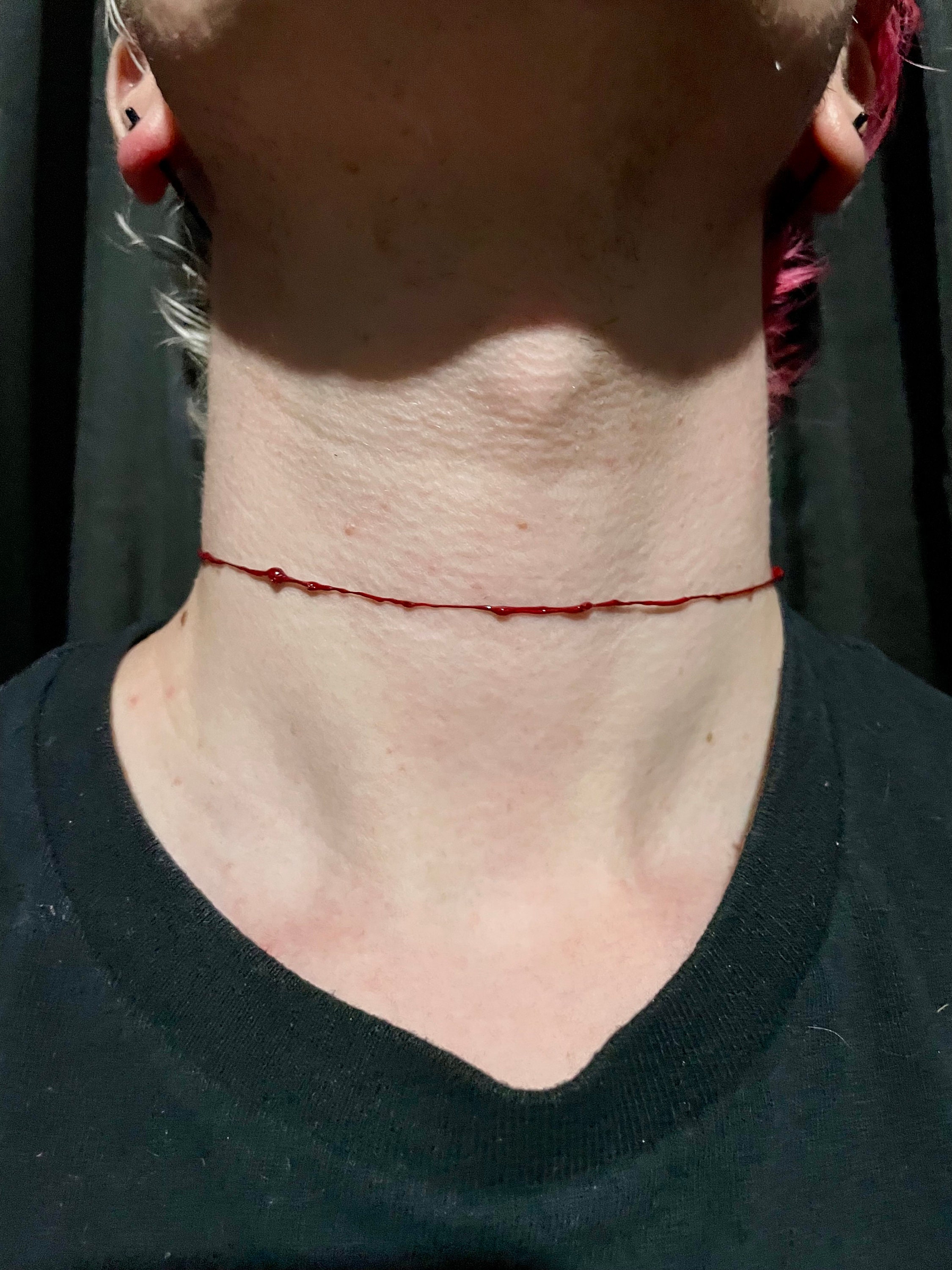Blood Drop Gothic Vampire Horror Necklace Choker - Etsy