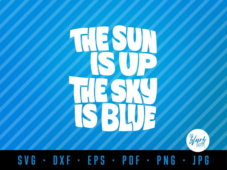 The Sun is up the Sky is Blue | Hand-lettered Beatles Lyrics| Cut and ...