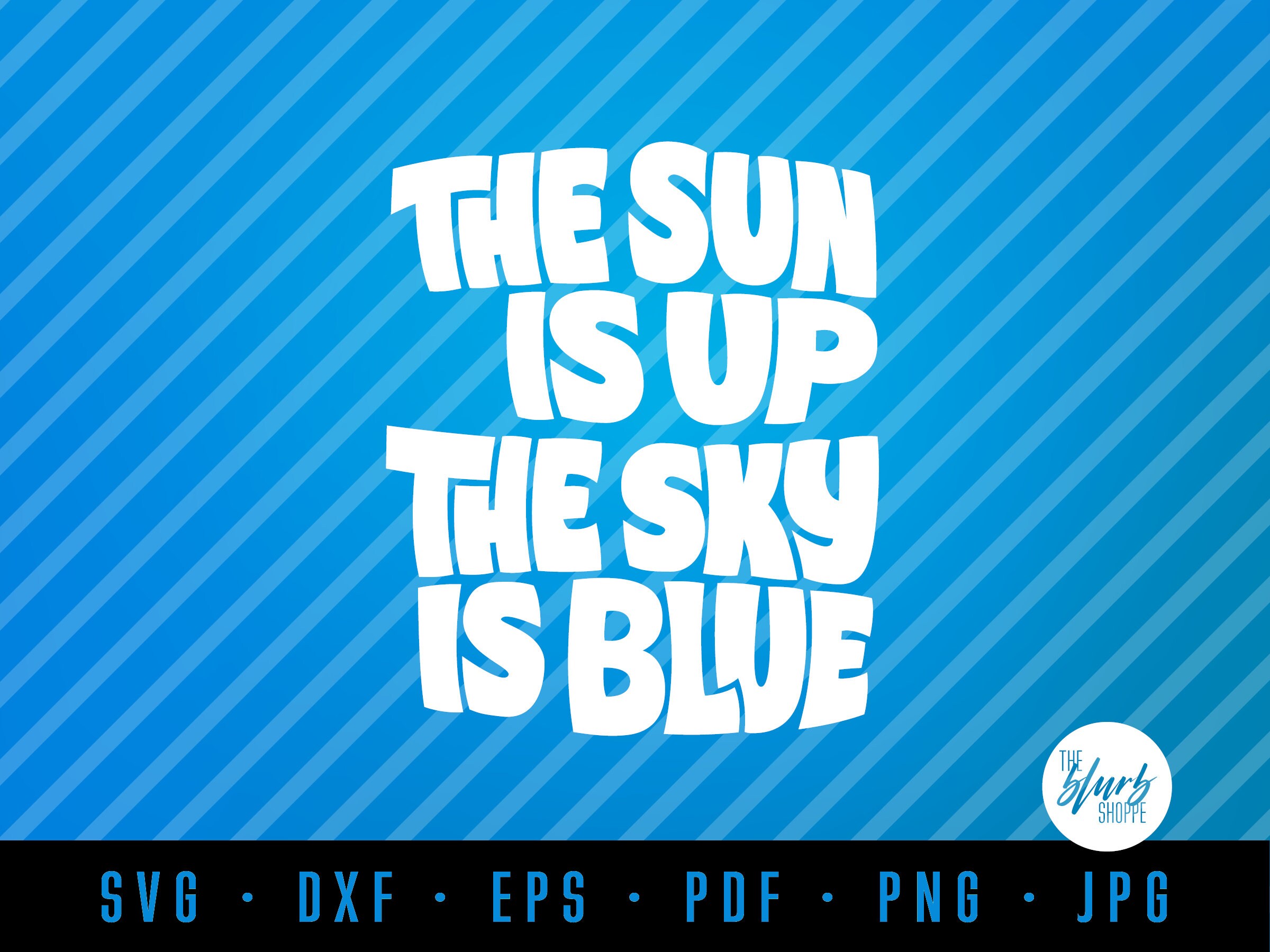 The Sun is up the Sky is Blue Hand-lettered Beatles Lyrics | Etsy UK