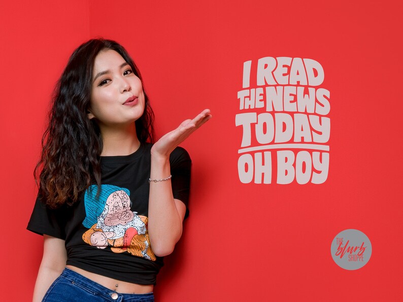 I Read the News Today | Hand-lettered, Beatles Lyrics|| Cut and ...