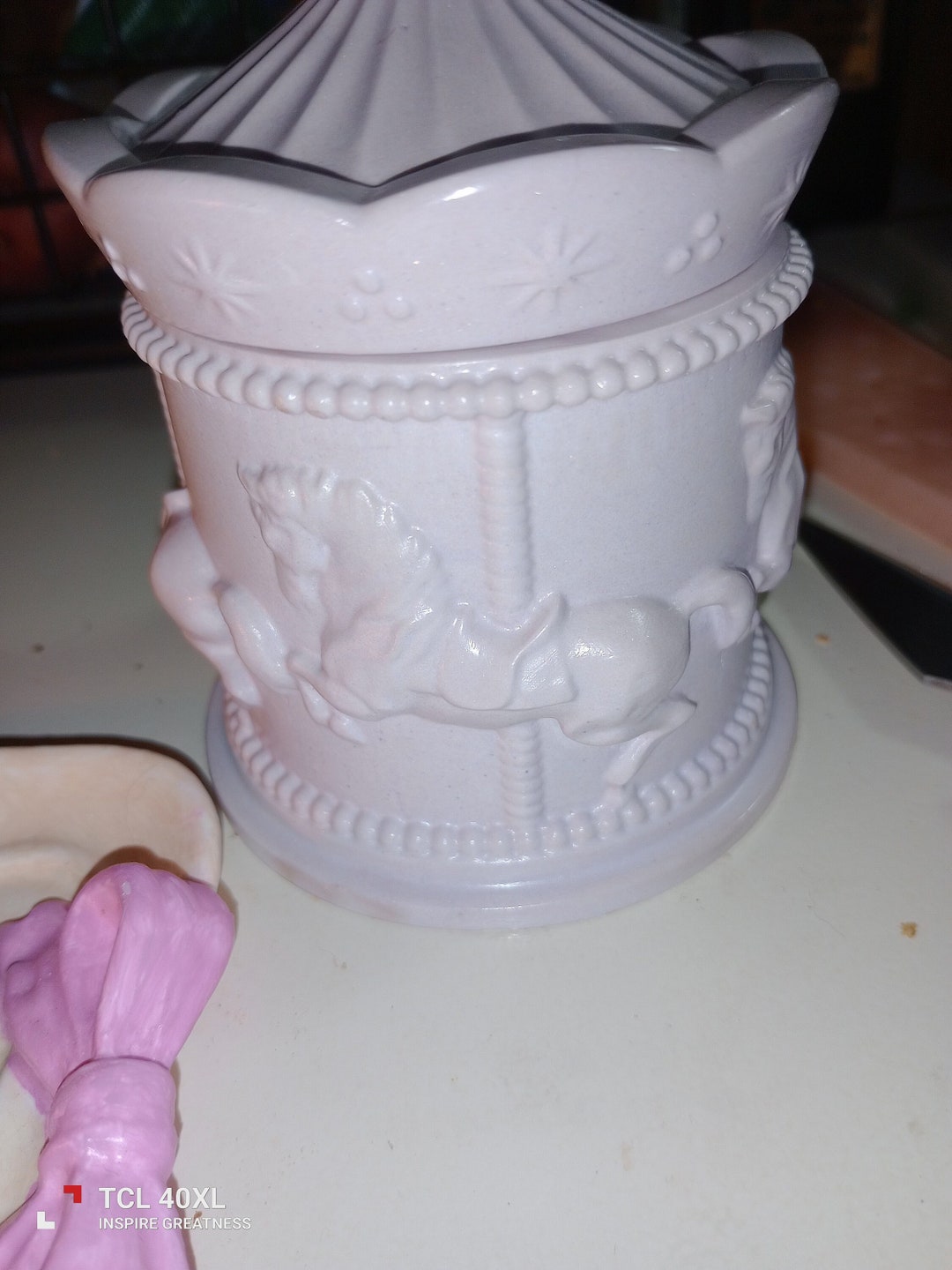 Cute Handmade Ceramic Carousel Jar With Lid - Etsy