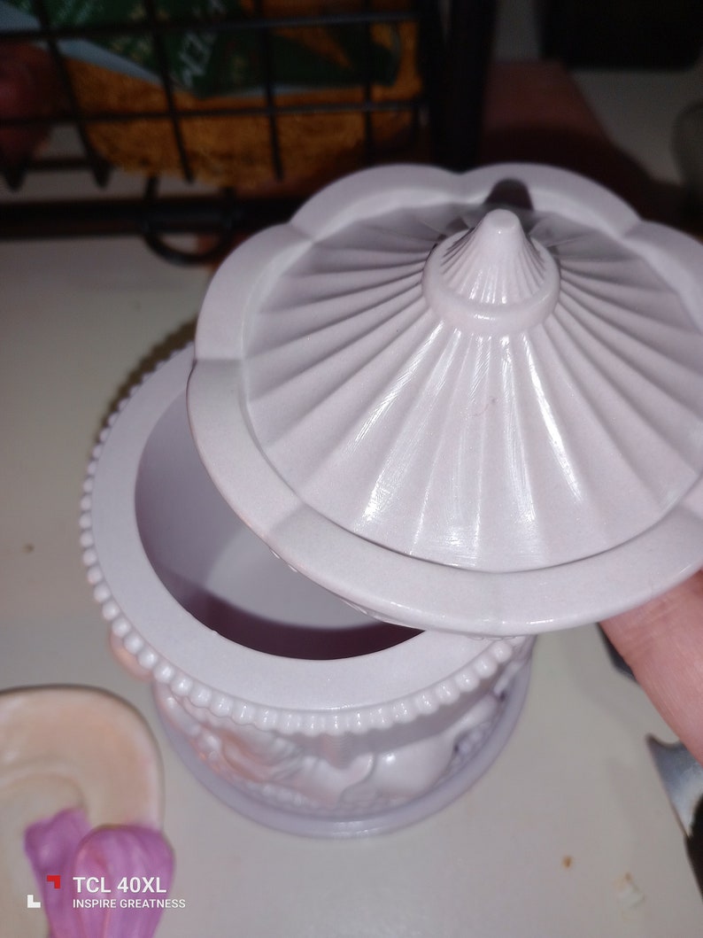 Cute Handmade Ceramic Carousel Jar With Lid - Etsy
