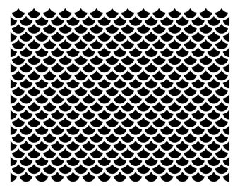 Mermaid Scales SVG Mermaid Tail Seamless Pattern Cut File Fish Scales ...