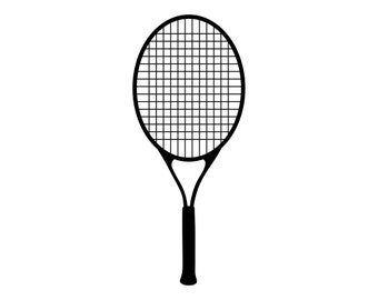 Tennis Racket SVG, Racket PNG, Racket Dxf, Racket Clipart, Tennis ...