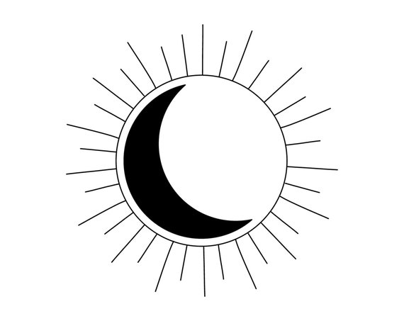 Celestial Eclipse SVG - Etsy