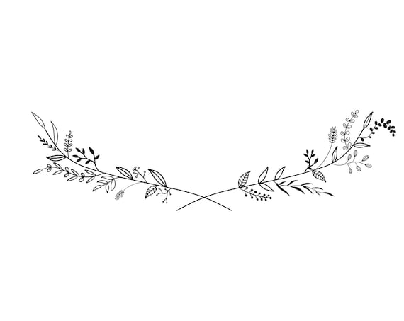Floral Header 1 SVG - Etsy