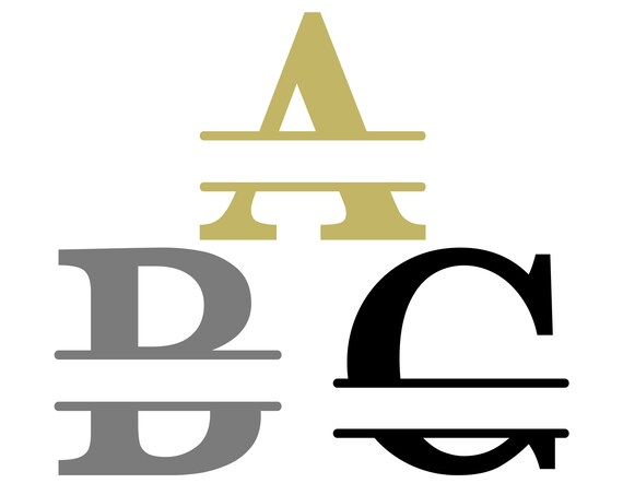 Premium Alphabet Monogram SVG | Etsy