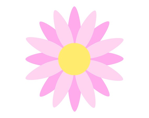 Simple Flower SVG | Etsy