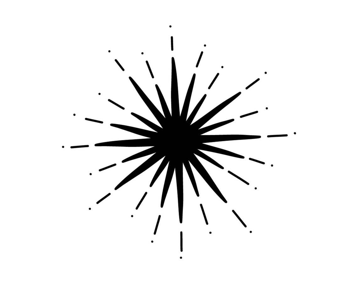 Sparkling Star SVG - Etsy