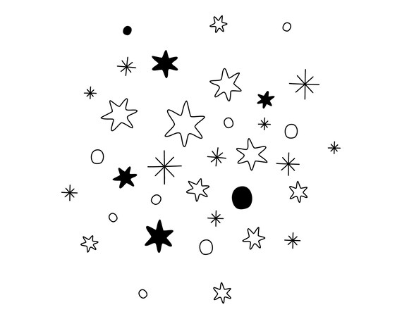 Celestial Stars SVG | Etsy