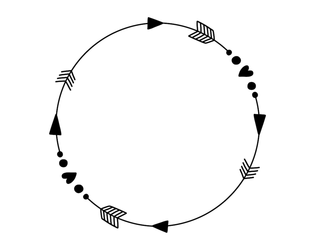 Arrow Circle SVG - Etsy