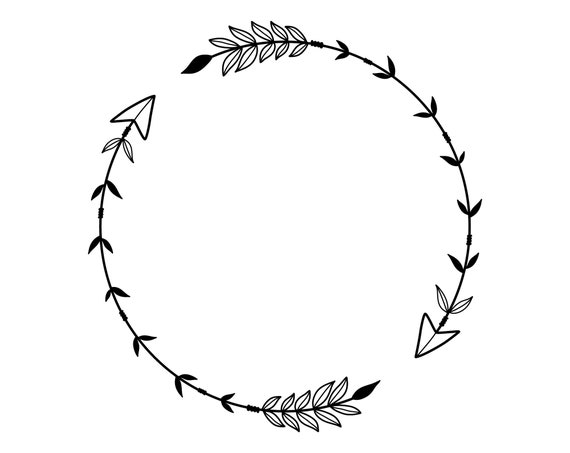 Arrow Circle SVG | Etsy