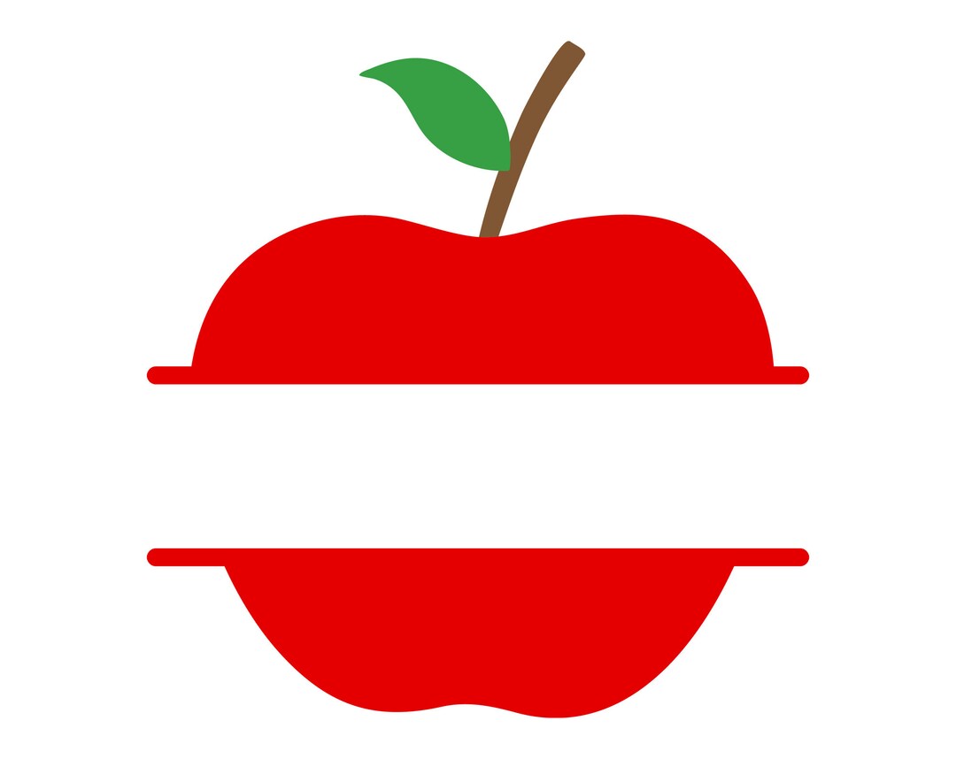 Apple Monogram SVG - Etsy